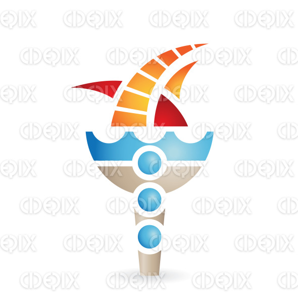 ancient greek olympic torch icon with fire 2 | Cidepix