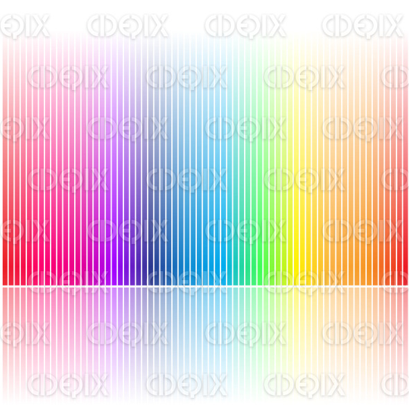 Abstract Rainbow Colored Bars Vector Illustration | Cidepix