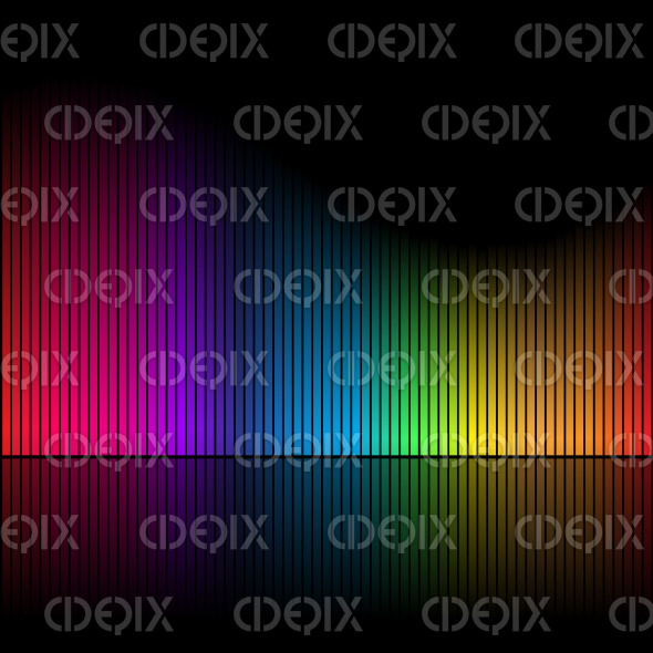 Abstract Rainbow Colored Bars Vector Illustration | Cidepix