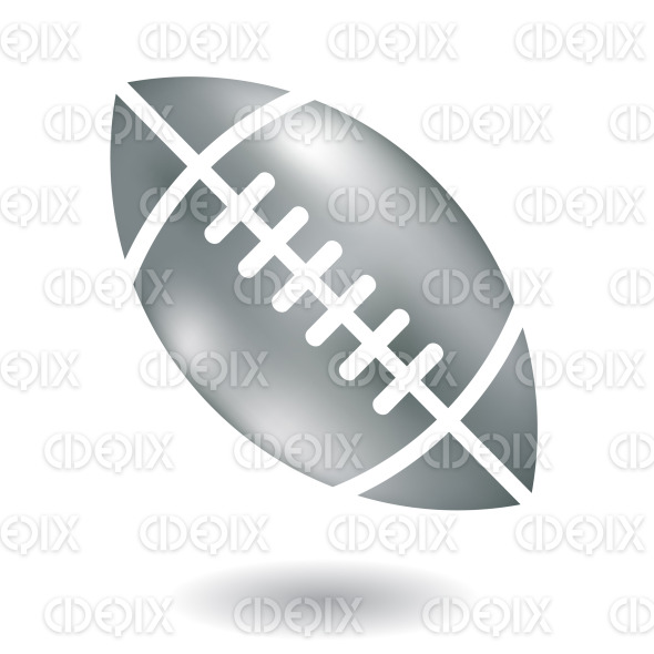 metallic silver american football ball | Cidepix