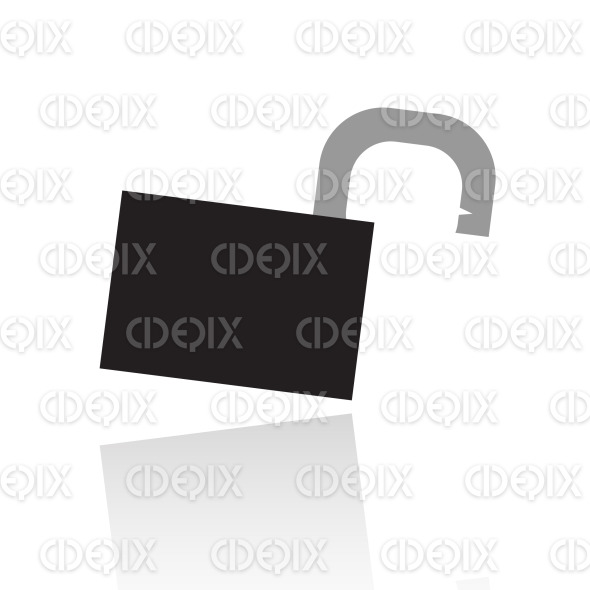 open black padlock icon | Cidepix