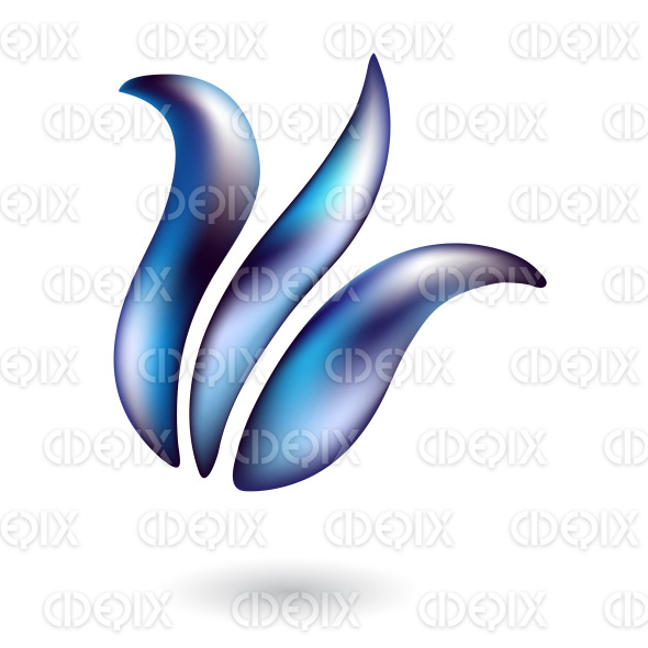 shiny blue tulip icon 2 | Cidepix