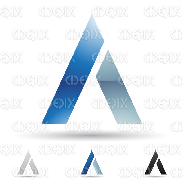 abstract designs and logo icons for letter A, set 6 | Cidepix