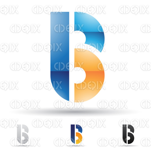 abstract designs and logo icons for letter B, set 6 | Cidepix