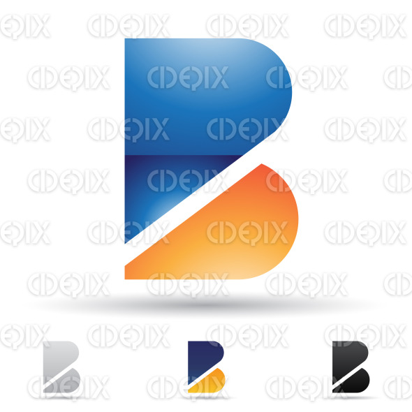 abstract designs and logo icons for letter B, set 8 | Cidepix