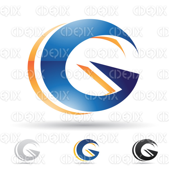 abstract designs and logo icons for letter G, set 4 | Cidepix