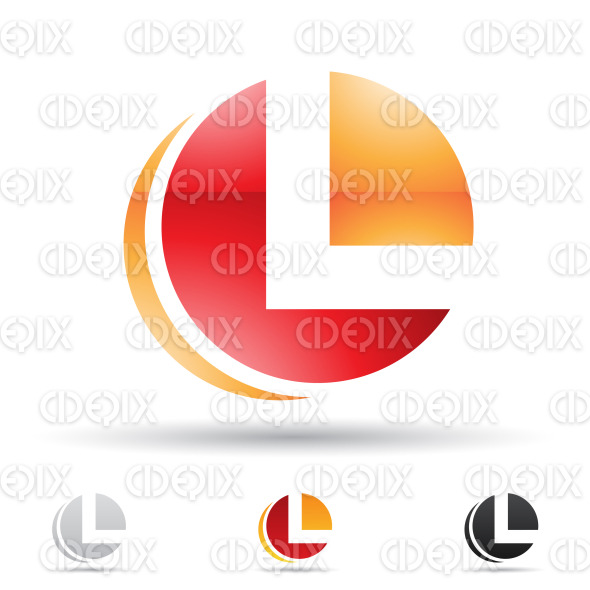 abstract designs and logo icons for letter L, set 3 | Cidepix