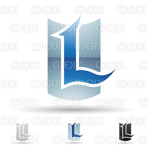 abstract designs and logo icons for letter L, set 4 | Cidepix
