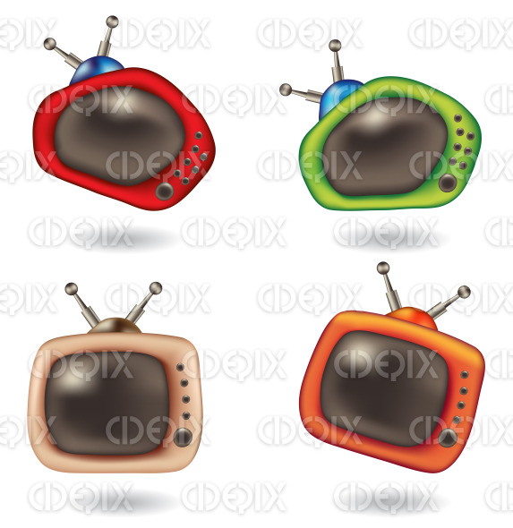 3d fun television cartoon icons | Cidepix