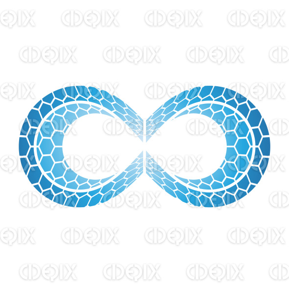 Blue Honeycomb Hexagon Infinity Symbol Design | Cidepix