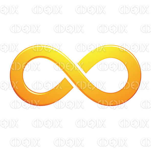 Yellow Embossed Infinity Symbol Design | Cidepix