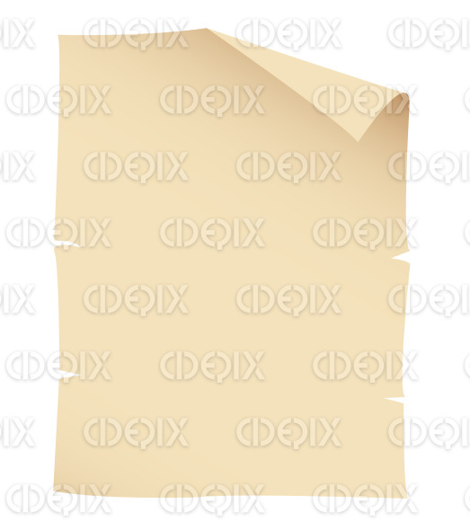 Beige Color Old Ripped Paper Banner | Cidepix