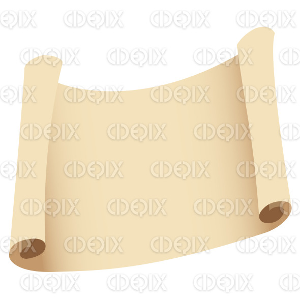 Beige Color Old Ripped Grunge Paper Scroll | Cidepix