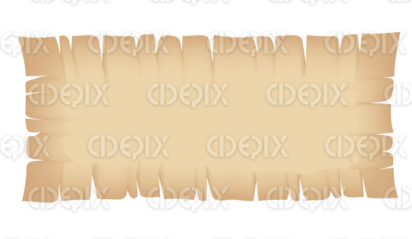 Rectangle Beige Ripped Paper Banner | Cidepix
