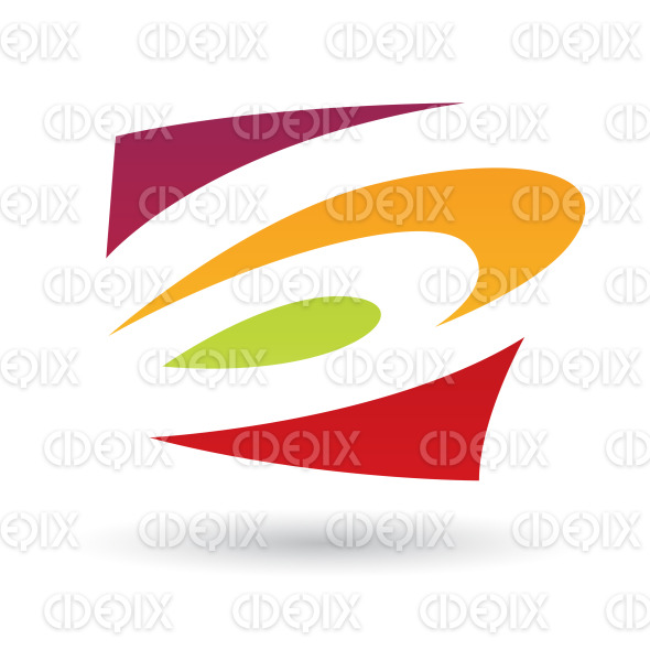 Red, Green and Orange Abstract Icon | Cidepix