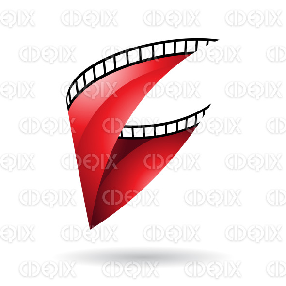 Red Glossy Film Reel icon | Cidepix