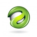 Round Glossy Letter A 3d Blue Logo Icon | Cidepix