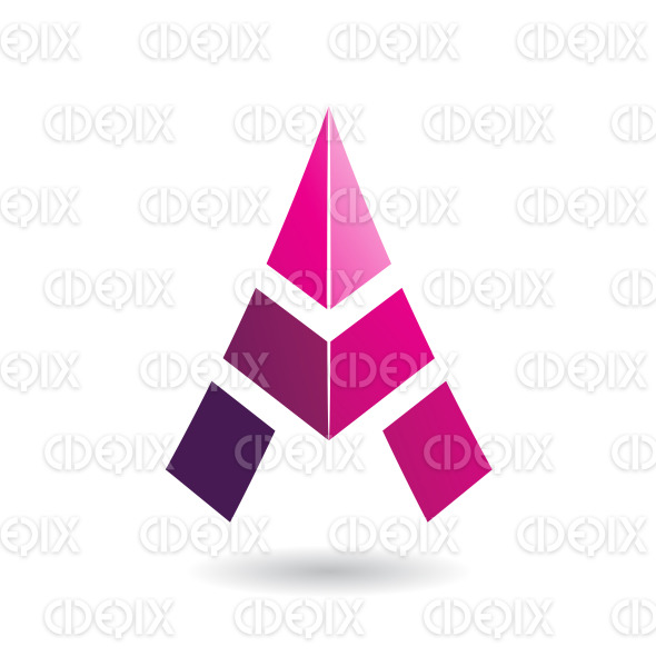 Colorful Abstract Triangle Symbol of Letter A | Cidepix